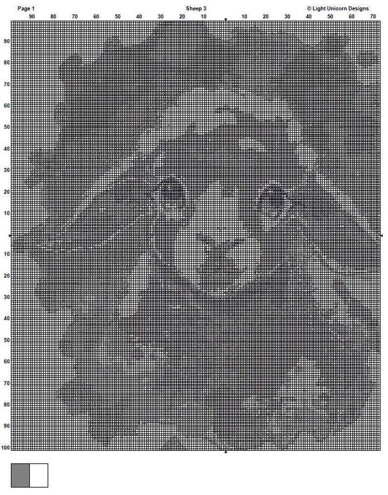 Sheep Cross Stitch Pattern 3 Instant Download Instant PDF Download ...