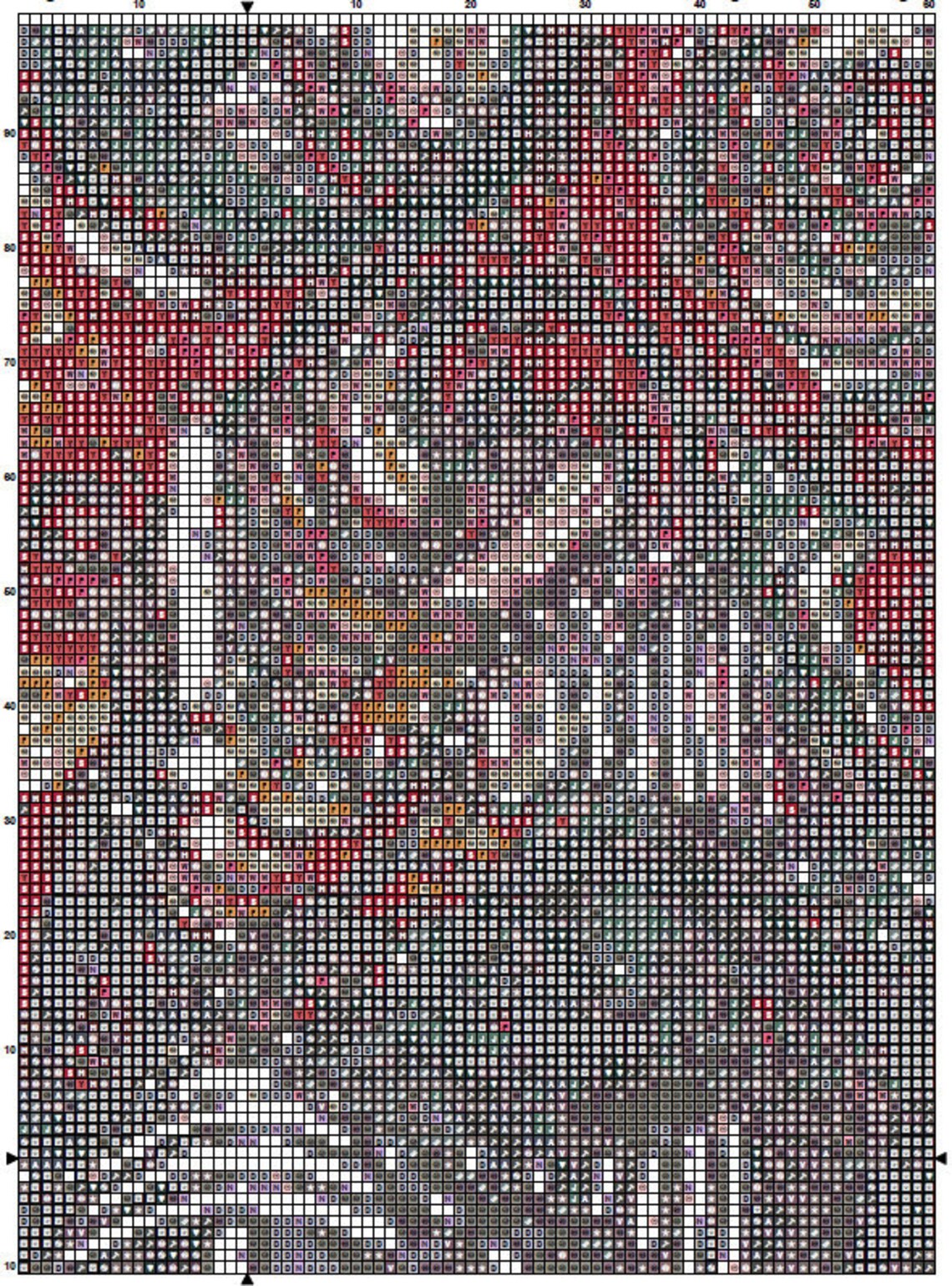 African Man Art Cross Stitch Pattern 1 Instant PDF Download | Etsy