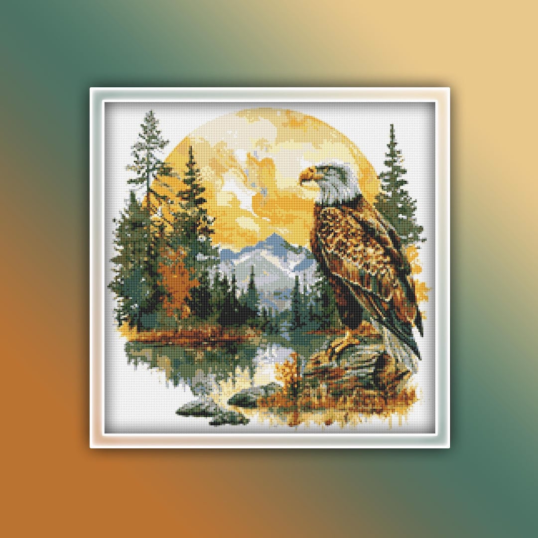 Bald Eagle Cross Stitch Pattern 2 Instant Download Instant PDF Download ...