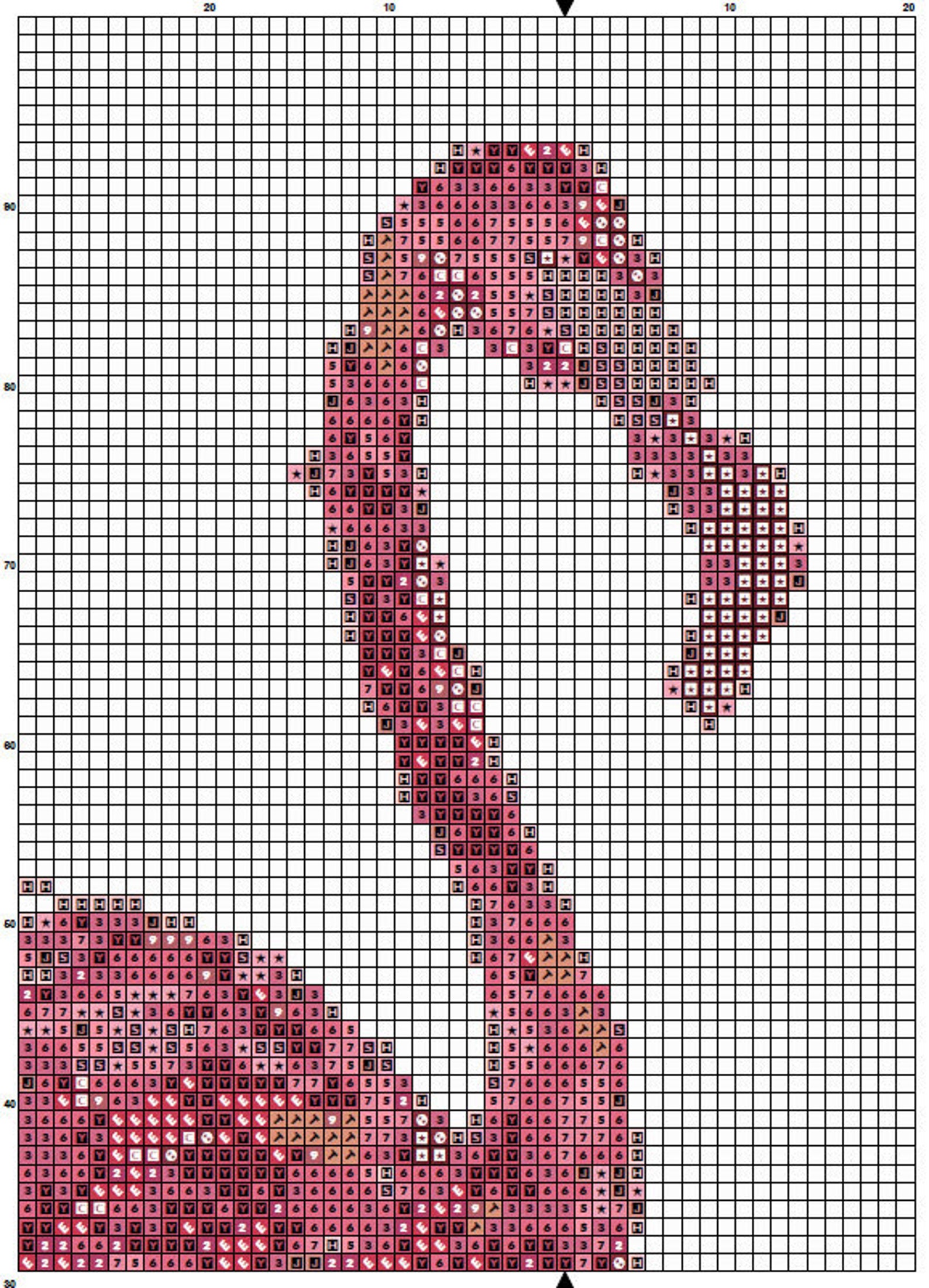 Flamingos Cross Stitch Pattern Instant PDF Download Flamingo - Etsy