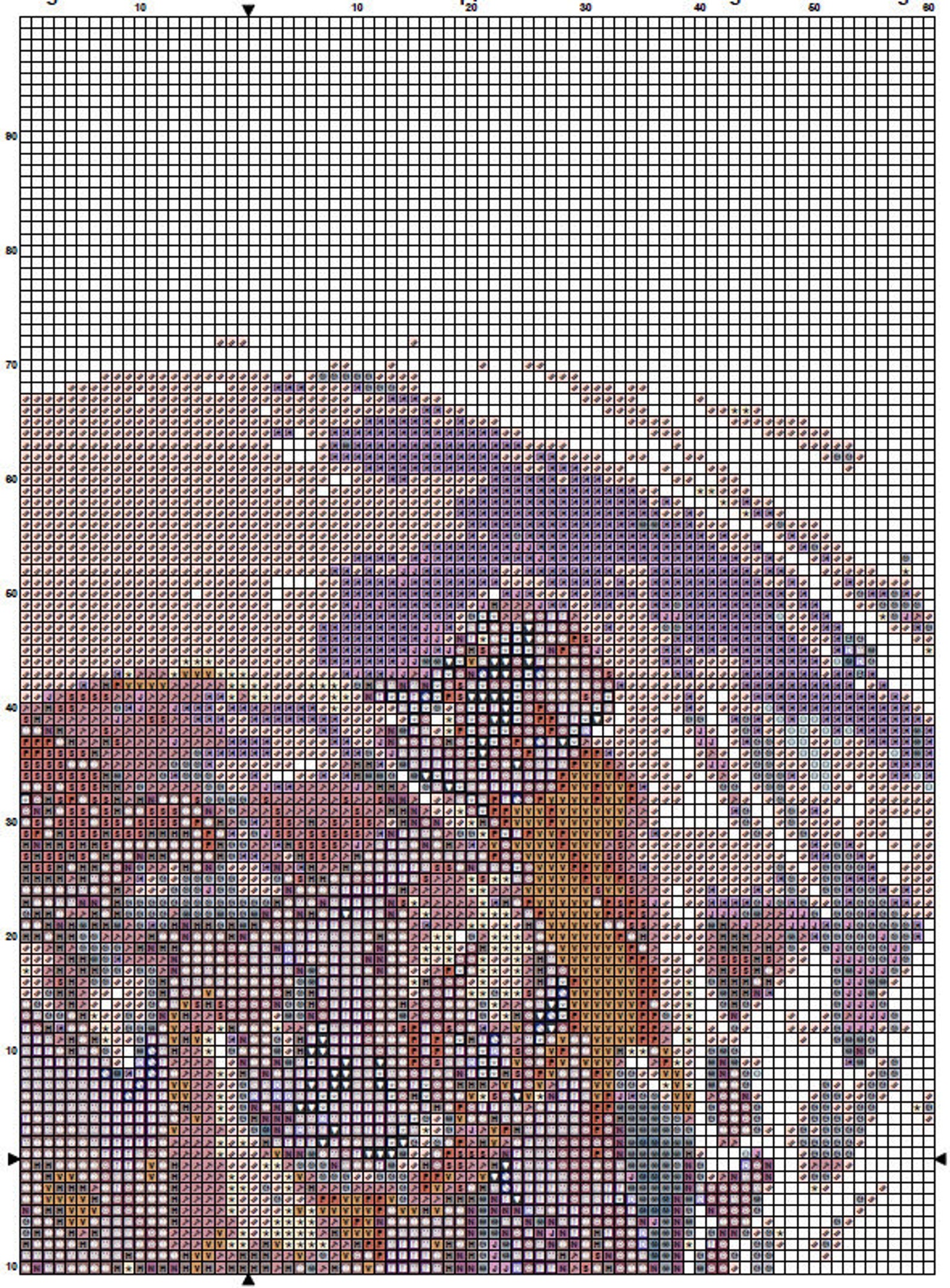 Hippo Cross Stitch Pattern 1 Instant PDF Download - Etsy