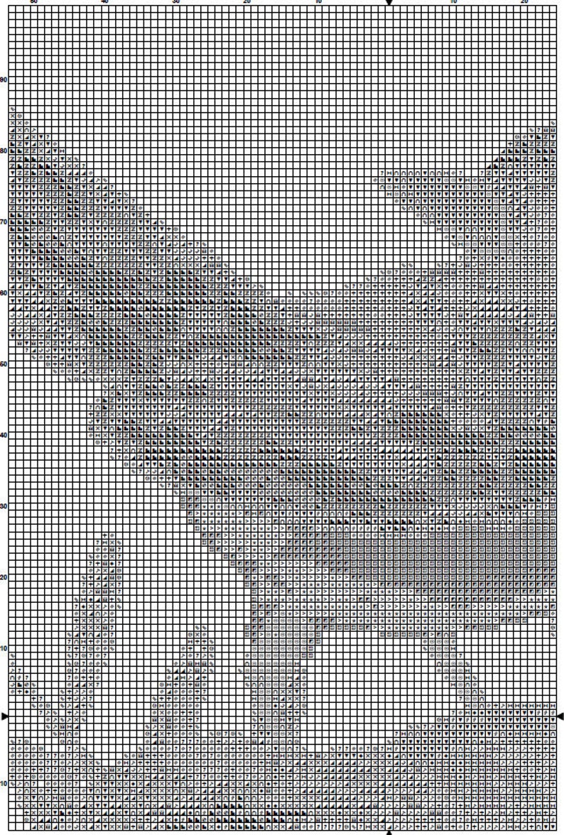 Blue Bird Cross Stitch Pattern Instant PDF Download Bird - Etsy