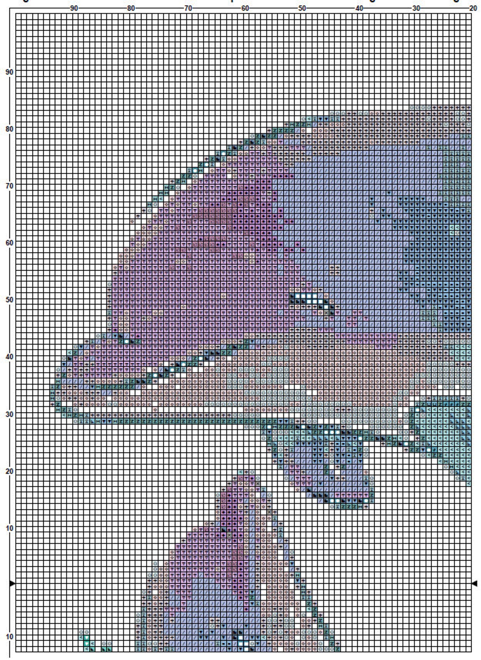 Dolphins Cross Stitch Pattern 2 Instant PDF Download | Etsy