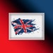 Union Jack Flag Cross Stitch Pattern 1 Instant PDF Download - UK Flag ...