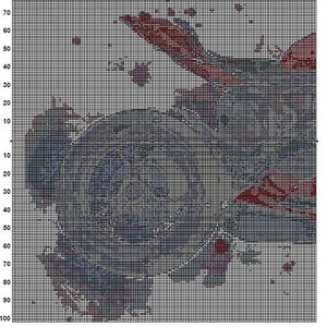Ducati Motorcycle Cross Stitch Pattern 1 Instant PDF Download - Red ...
