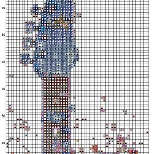 Electric Guitar Cross Stitch Pattern 2 Instant PDF Download - Colorful ...