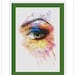 Eye Cross Stitch Pattern 1 Instant PDF Download - Eye Watercolor Cross ...