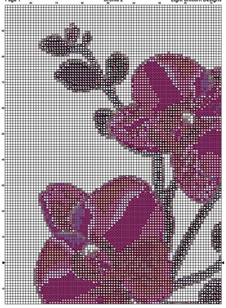 Orchid Cross Stitch Pattern 2 Instant PDF Download Flowers | Etsy