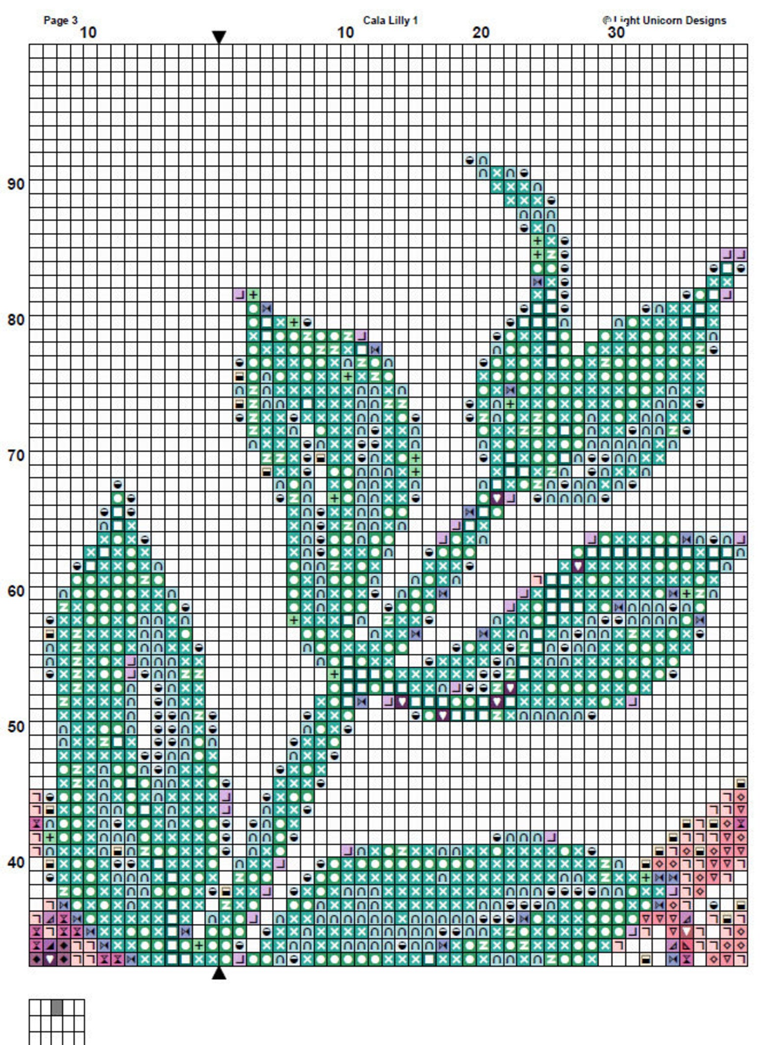 Calla Lily Cross Stitch Pattern 1 Instant PDF Download - Bouquet ...
