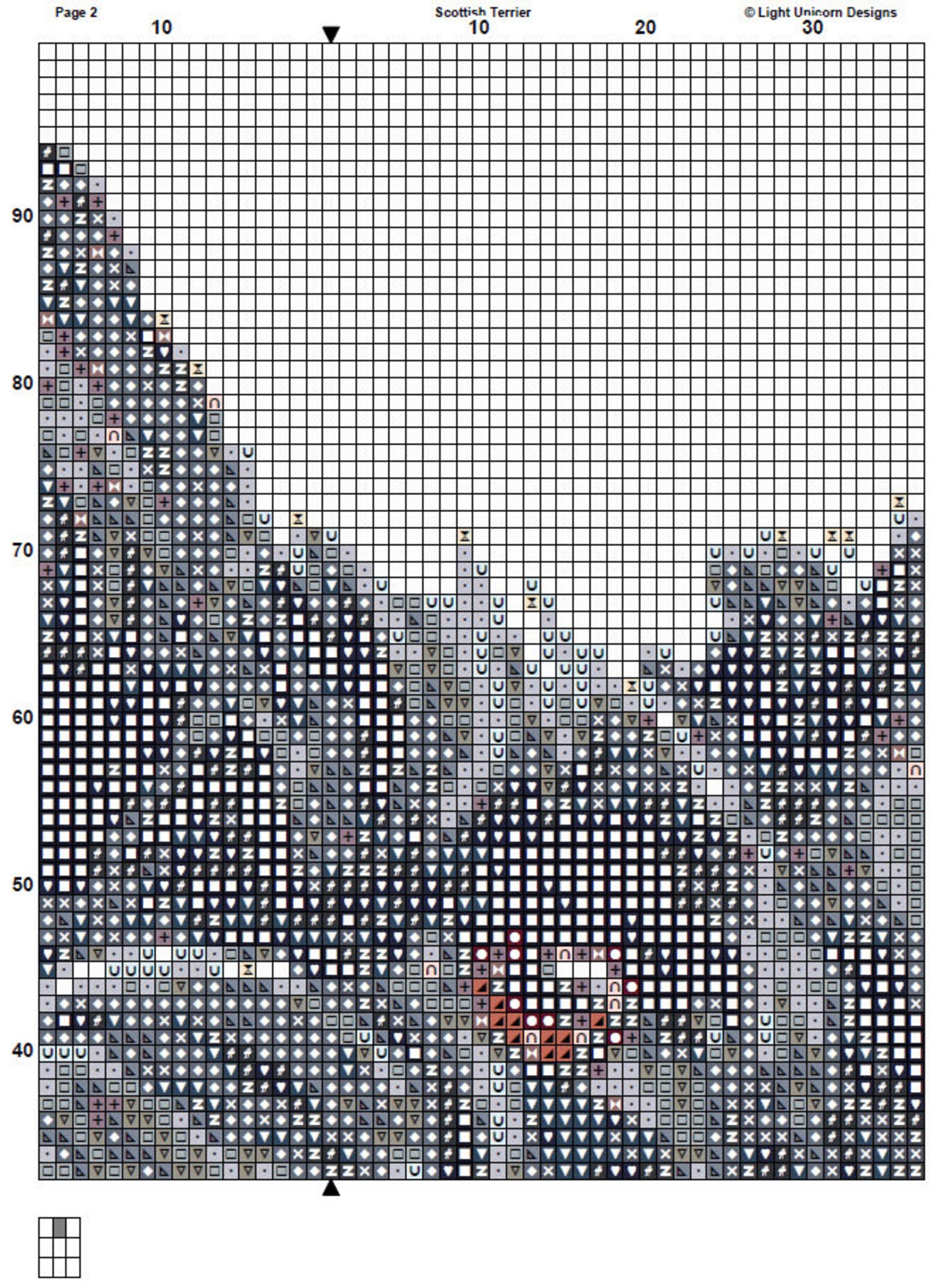 Scottish Terrier Cross Stitch Pattern 1 Instant PDF Download - Scottish ...