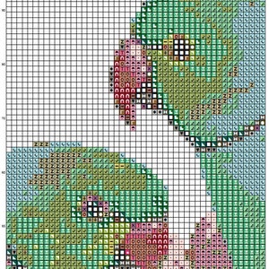 Ringed Parakeets Cross Stitch Pattern 1 Instant PDF Download | Etsy