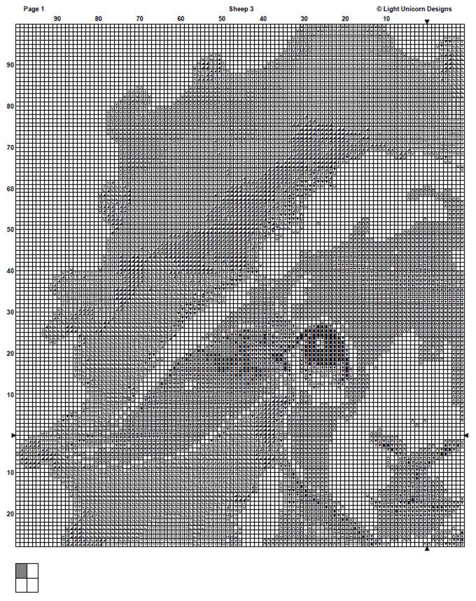 Sheep Cross Stitch Pattern 3 Instant Download Instant PDF - Etsy