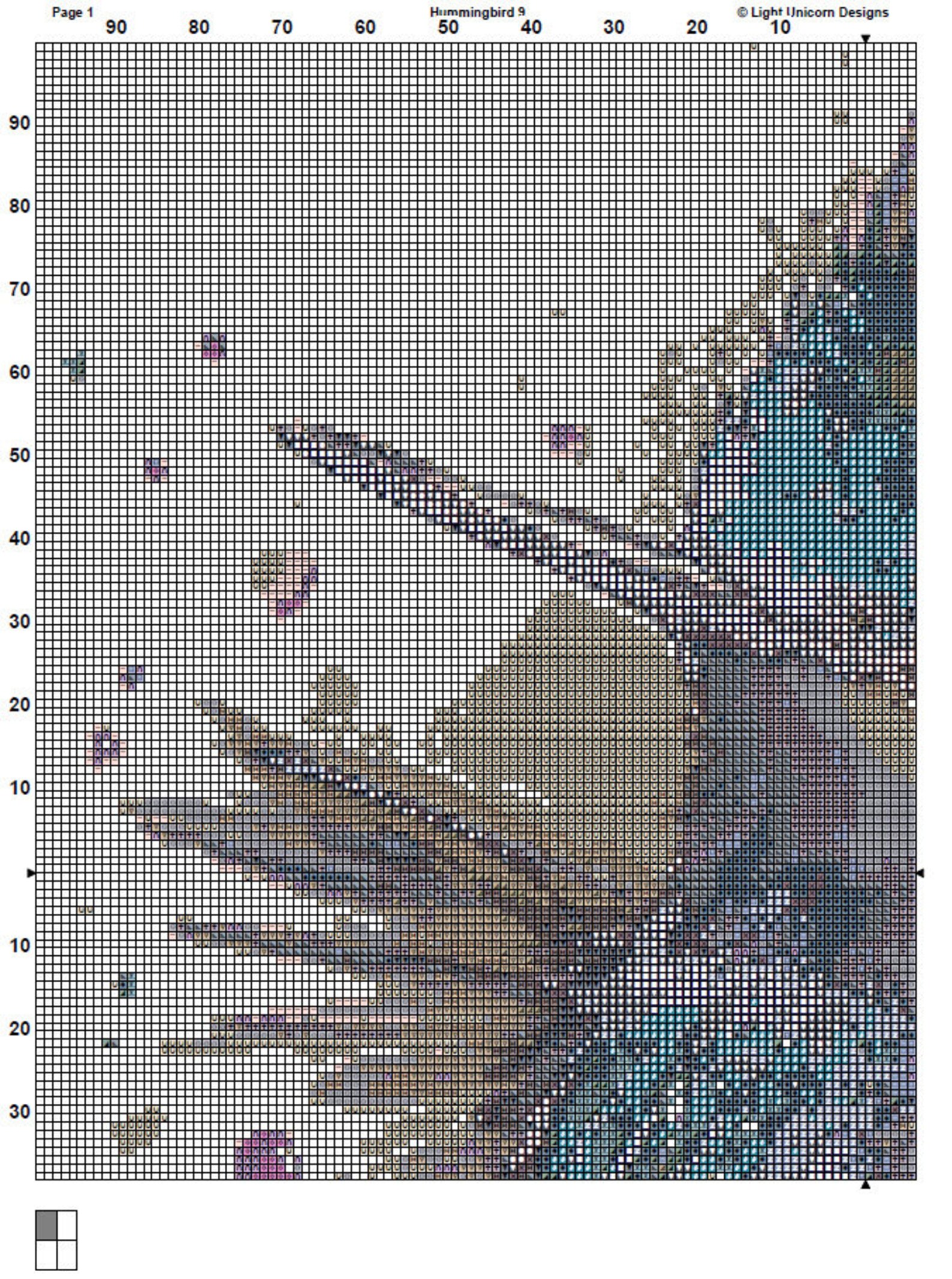 Hummingbird Cross Stitch Pattern 9 Instant PDF Download Baby - Etsy