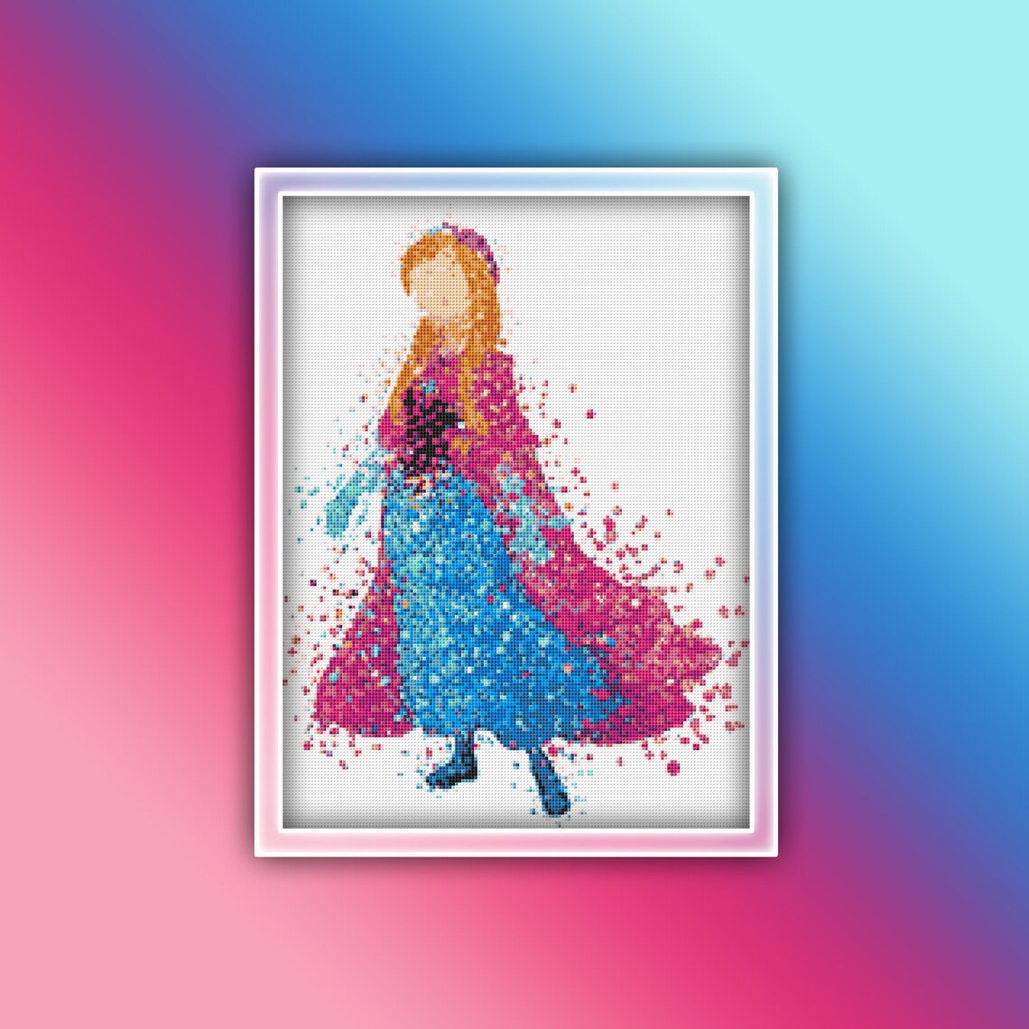 Frozen Cross Stitch Pattern 2 Instant PDF Download Anna - Etsy
