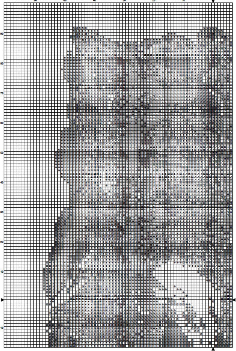 Wolf Cross Stitch Pattern 2 Instant PDF Download Wolf | Etsy