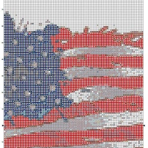 American Flag Cross Stitch Pattern 1 Instant PDF Download - Etsy