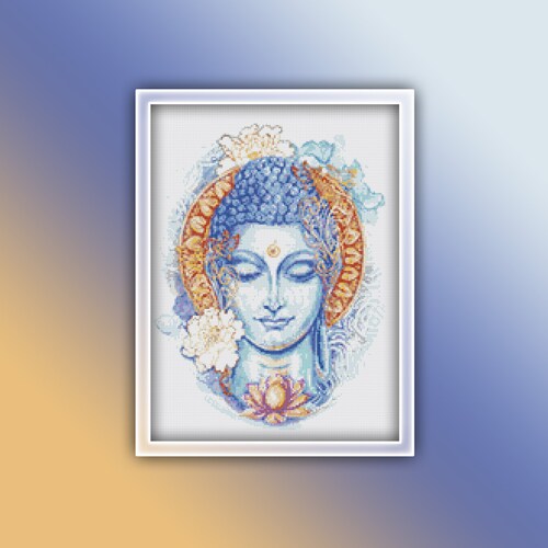 Buddha Thangka Cross Stitch Pattern PDF Instant Download - Etsy
