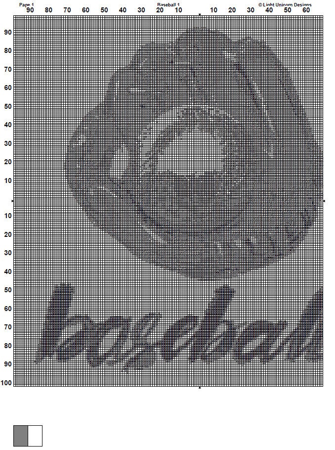 Baseball Cross Stitch Pattern 1 Instant PDF Download - Sport Watercolor ...