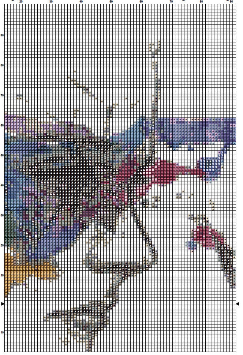 Watercolor Woman Cross Stitch Pattern 1 Instant PDF Download - Etsy