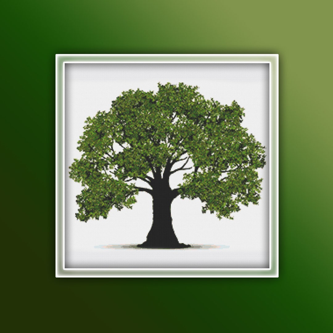 Tree Cross Stitch Pattern 2 Instant PDF Download | Summer Tree ...