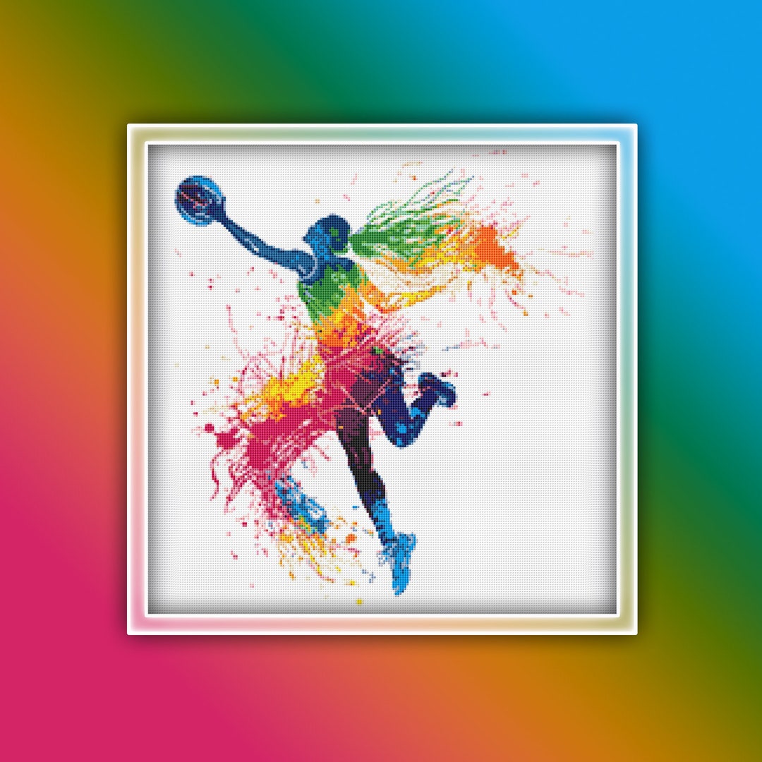 Netball Cross Stitch Pattern 2 Instant Download Instant PDF Download ...