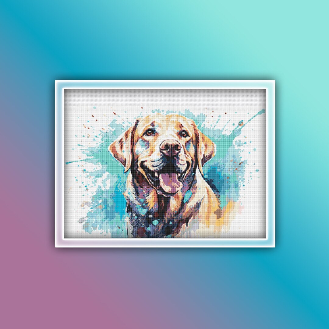 Labrador Cross Stitch Pattern 2 Instant PDF Download - Labradors Dog ...