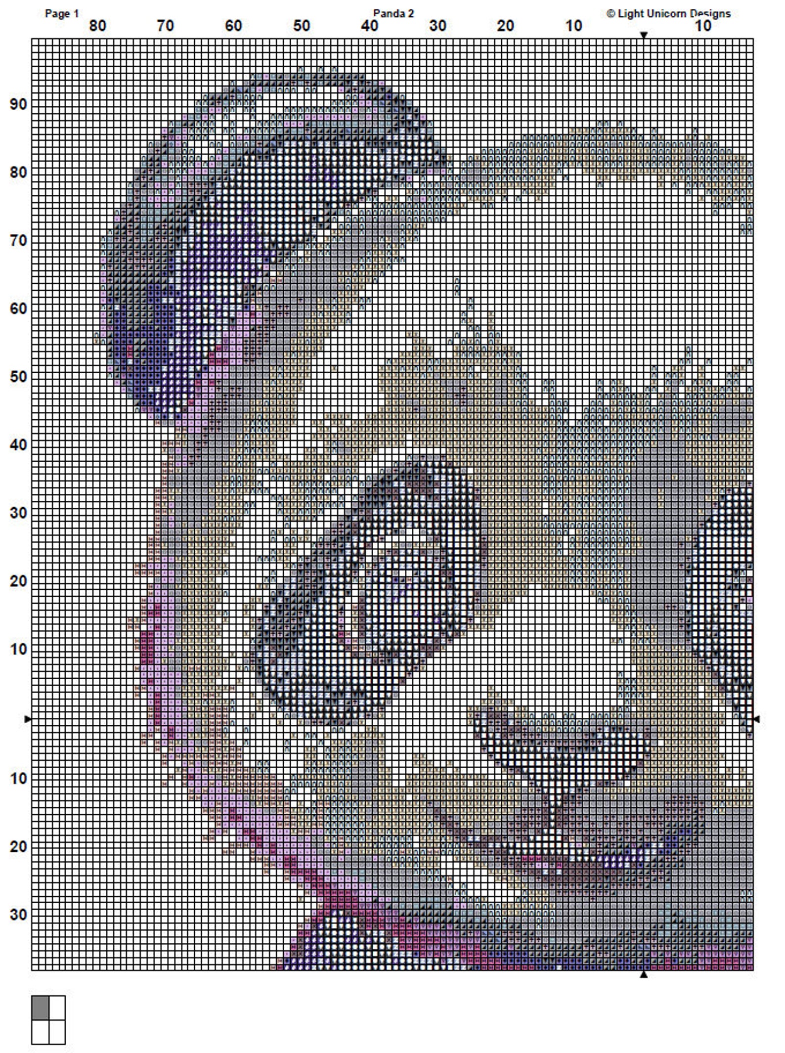 Panda Cross Stitch Pattern 2 Instant Download Instant PDF - Etsy