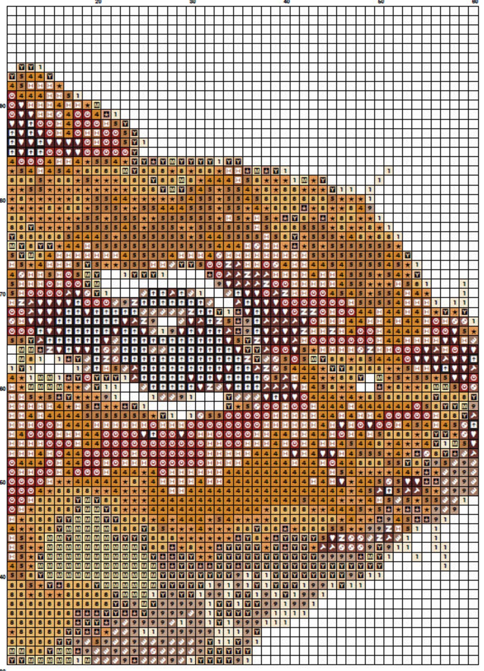 Chipmunk Cross Stitch Pattern 2 Instant PDF Download - Etsy