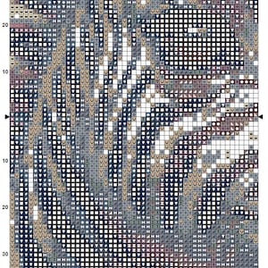 Zebra Cross Stitch Pattern 16 Instant PDF Download - Zebra Watercolor ...