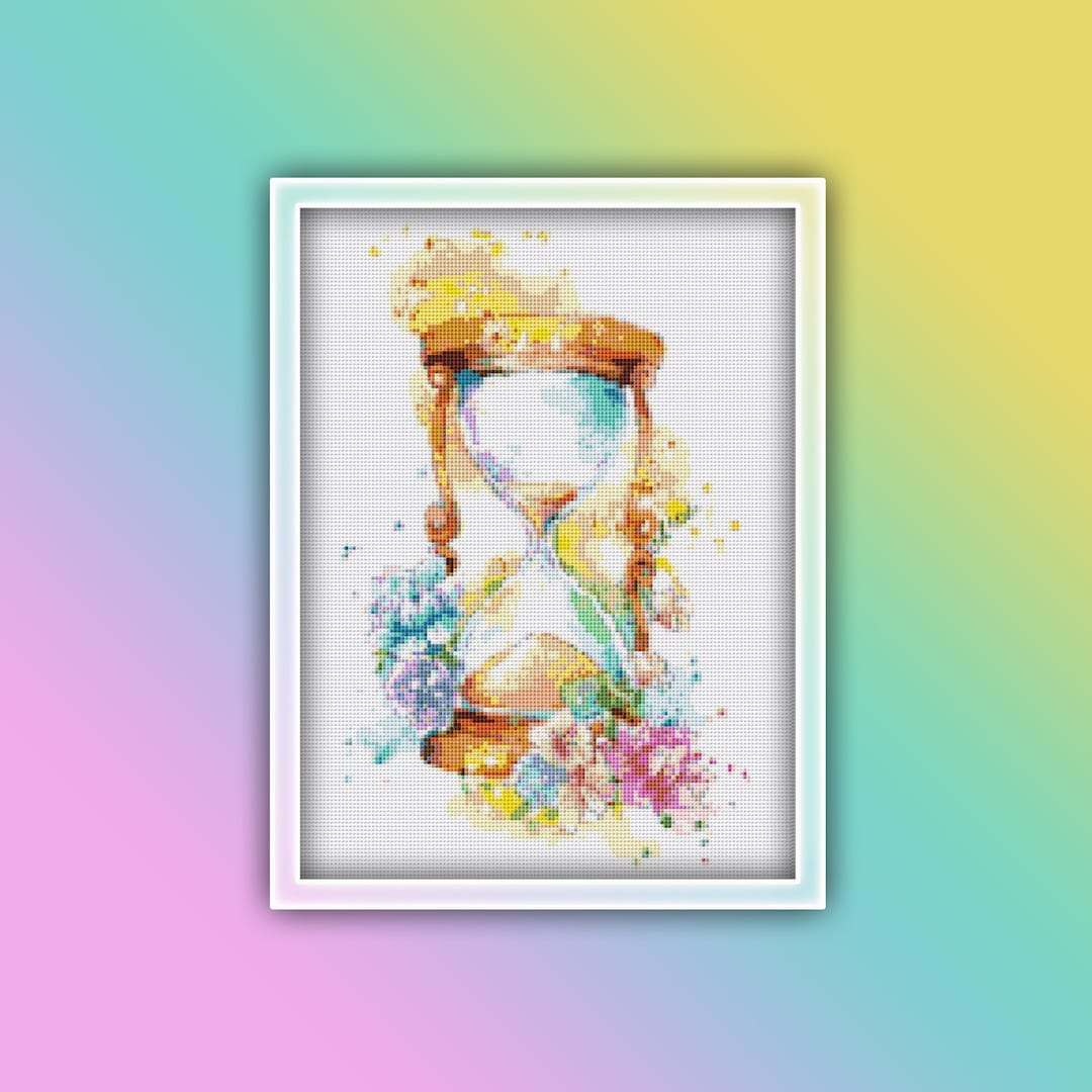 Hourglass Cross Stitch Pattern 1 Instant PDF Download - Hourglass ...