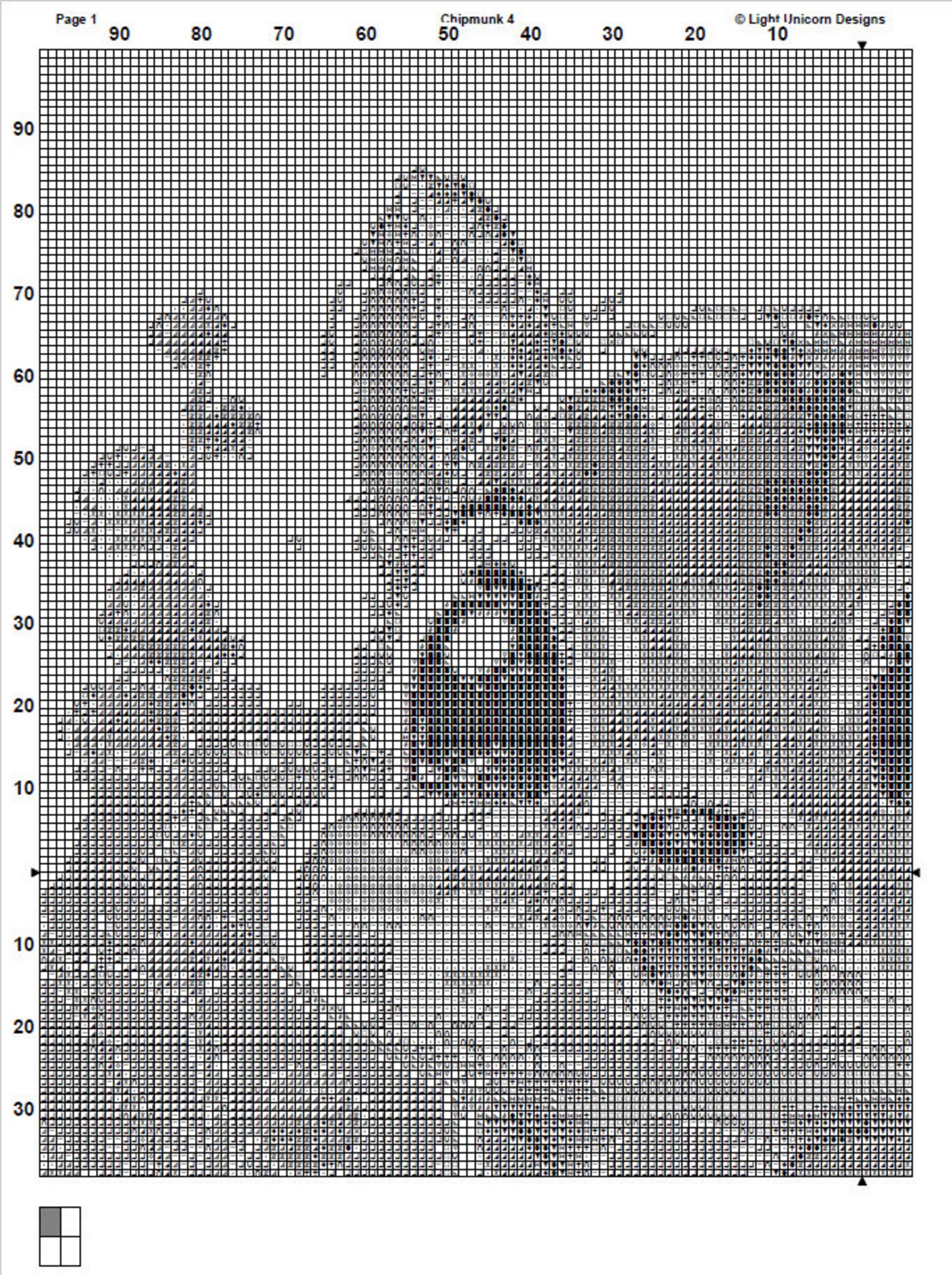 Chipmunk Cross Stitch Pattern 4 Instant PDF Download - Chipmunk ...
