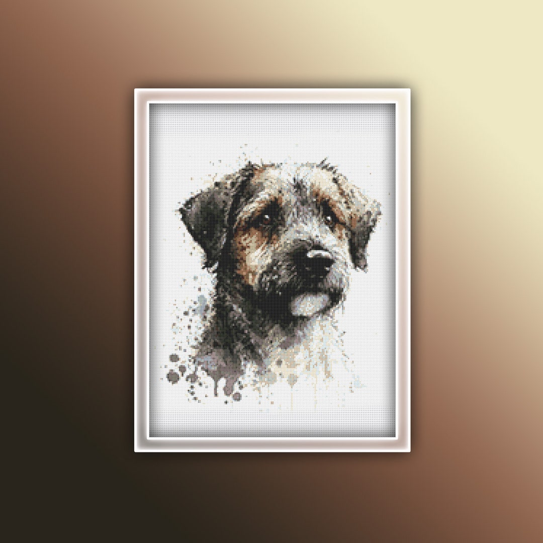 Scruffy Mongrel Dog Cross Stitch Pattern 2 Instant PDF Download ...