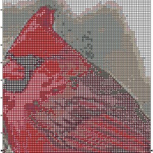 Cardinal Cross Stitch Pattern 1 Instant PDF Download - Etsy