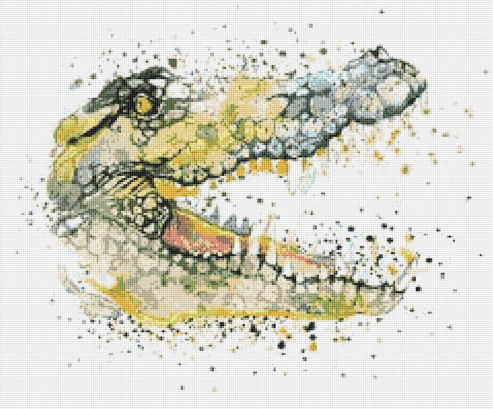 Crocodile Cross Stitch Pattern Instant PDF Download - Etsy