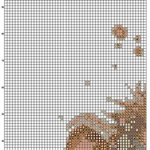 Monkey Cross Stitch Pattern 1 Instant PDF Download - Monkey Watercolor Cross Stitch Pattern ...