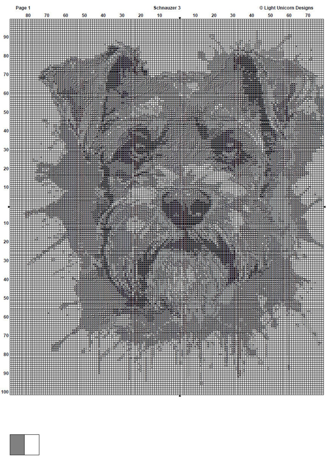 Schnauzer Cross Stitch Pattern 3 Instant PDF Download - Pinscher ...