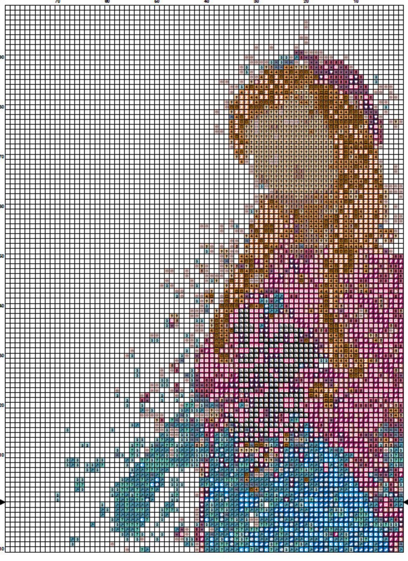 Frozen Cross Stitch Pattern 2 Instant PDF Download Anna - Etsy
