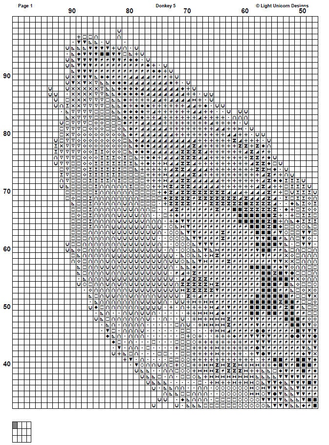 Baby Donkey Cross Stitch Pattern 5 Instant Download Instant PDF ...