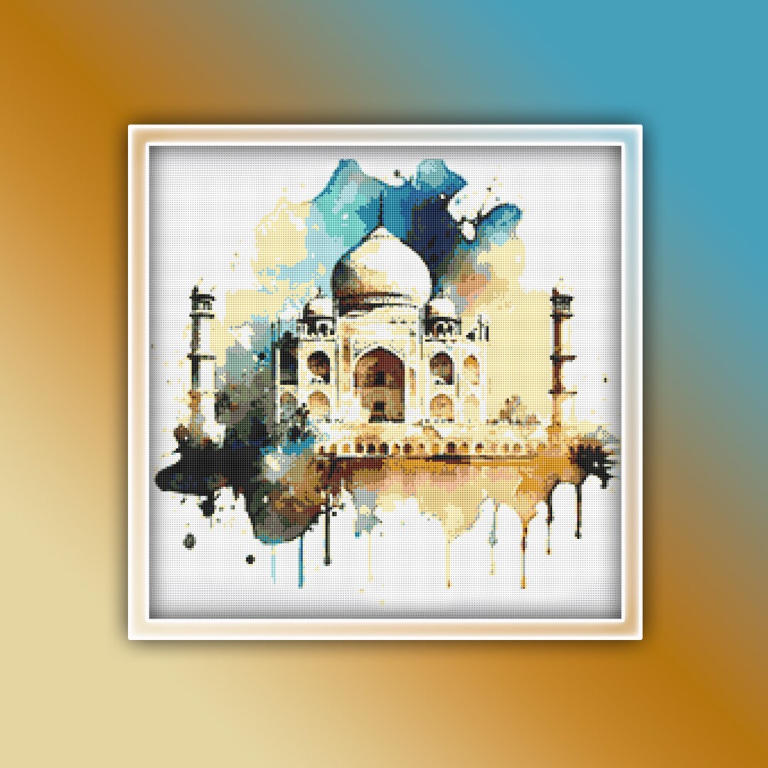 Taj Mahal Cross Stitch Pattern 5 Instant PDF Download - India ...