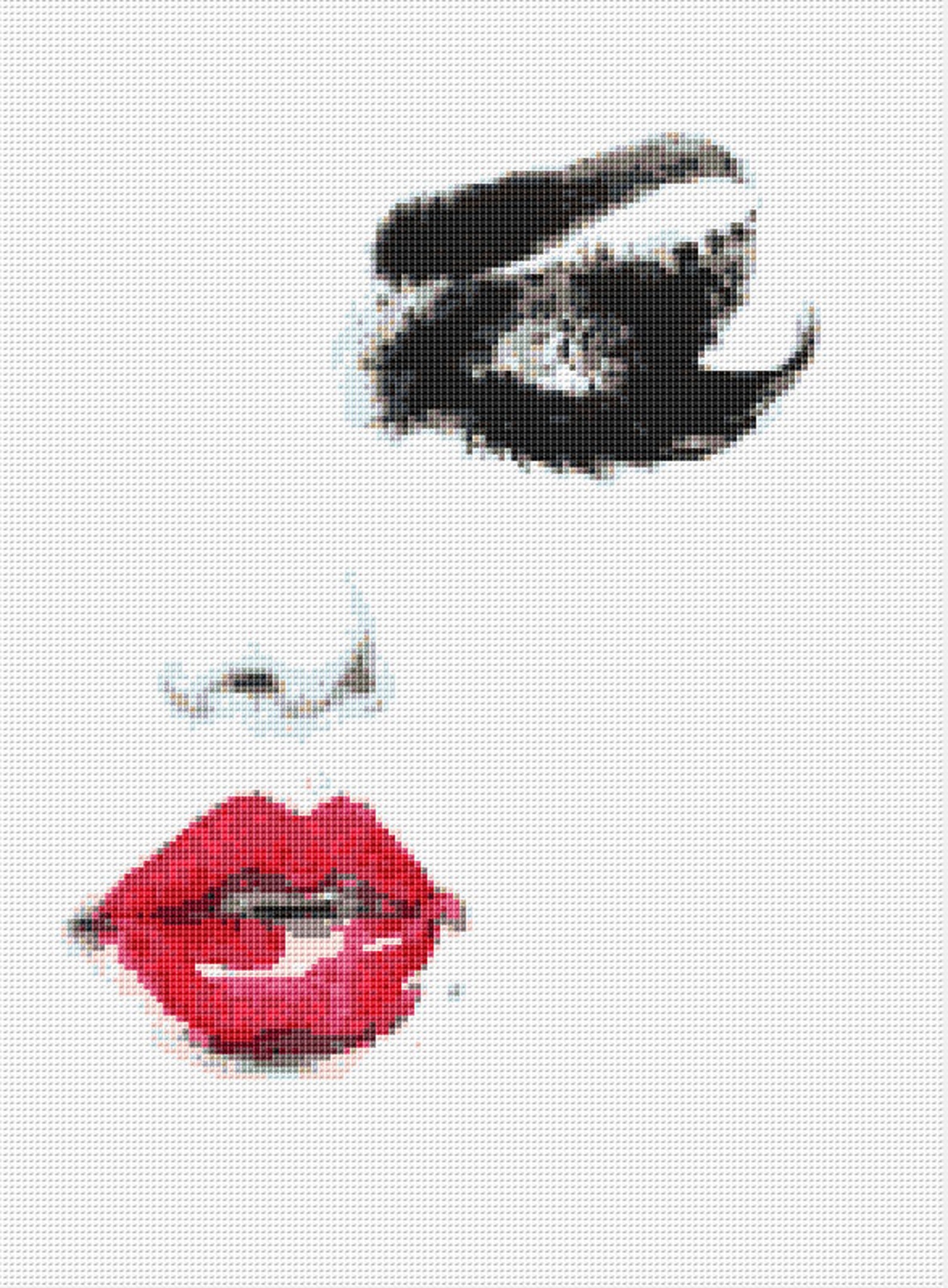 Woman Cross Stitch Pattern 9 Instant PDF Download Woman | Etsy