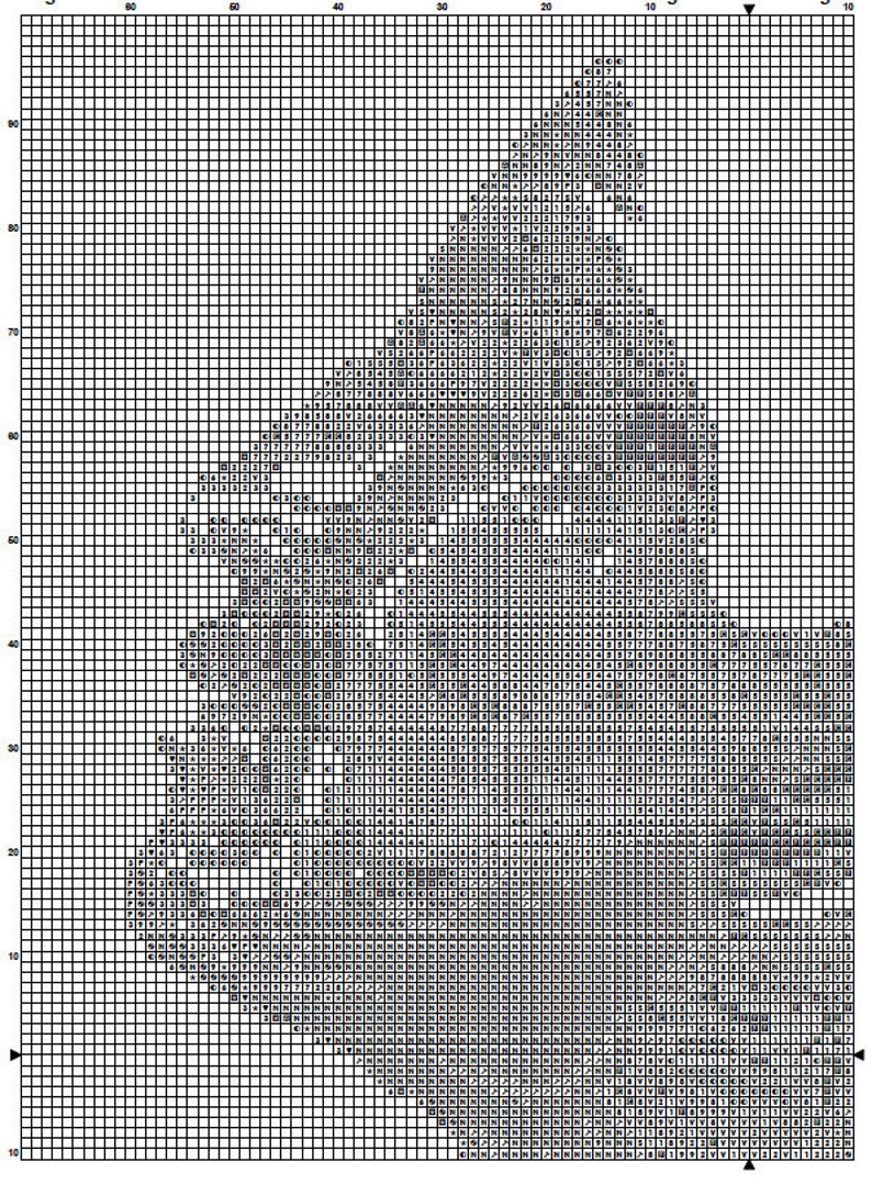 Face Cross Stitch Pattern 1 Instant PDF Download Woman - Etsy