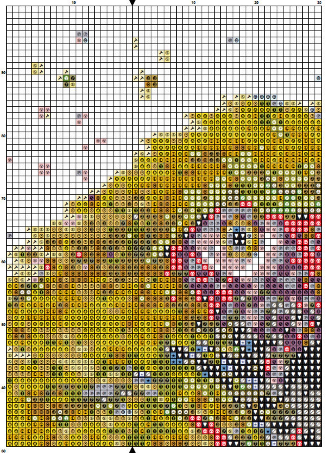 Parrot Cross Stitch Pattern 1 Instant PDF Download Green - Etsy
