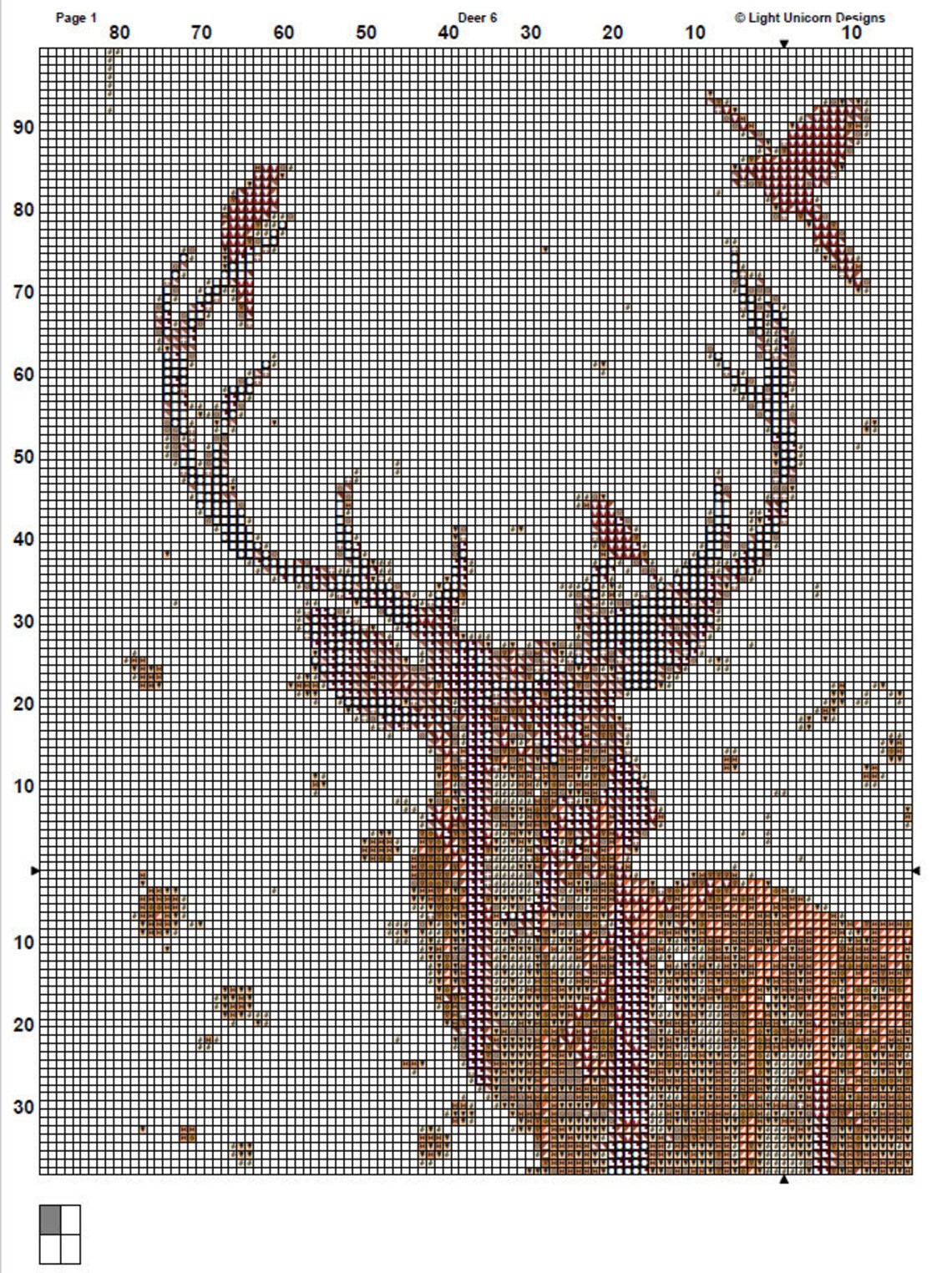 Deer Cross Stitch Pattern 6 Instant Download Instant PDF - Etsy