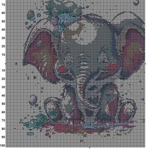 Elephant Cross Stitch Pattern 1 Instant Download Instant PDF Download ...
