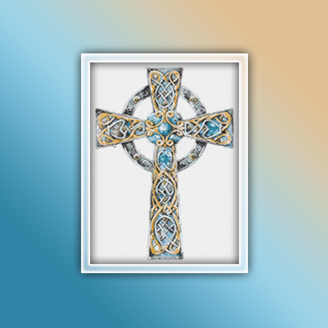 Celtic Cross Cross Stitch Pattern 1 Instant PDF Download | Christianity ...
