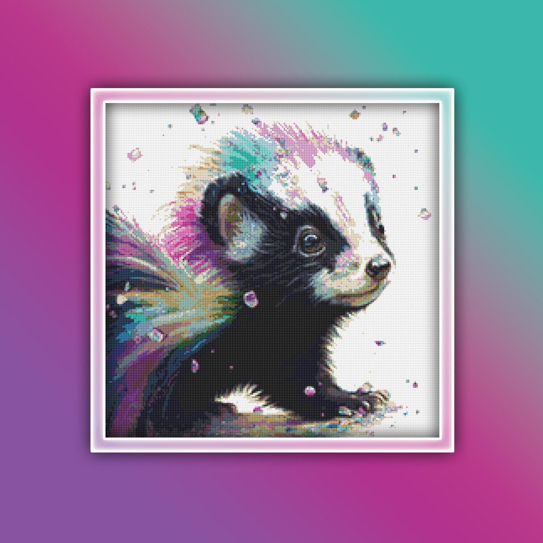 Skunk Cross Stitch Pattern 10 Instant Download Instant PDF Download ...