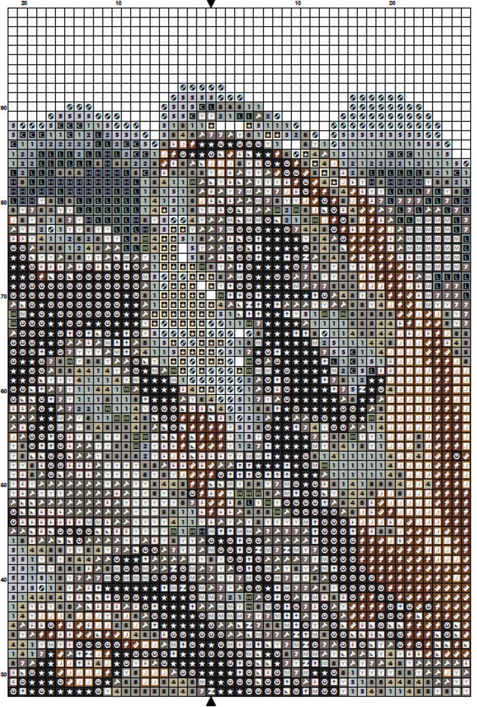 Wolf Cross Stitch Pattern 2 Instant PDF Download Wolf | Etsy