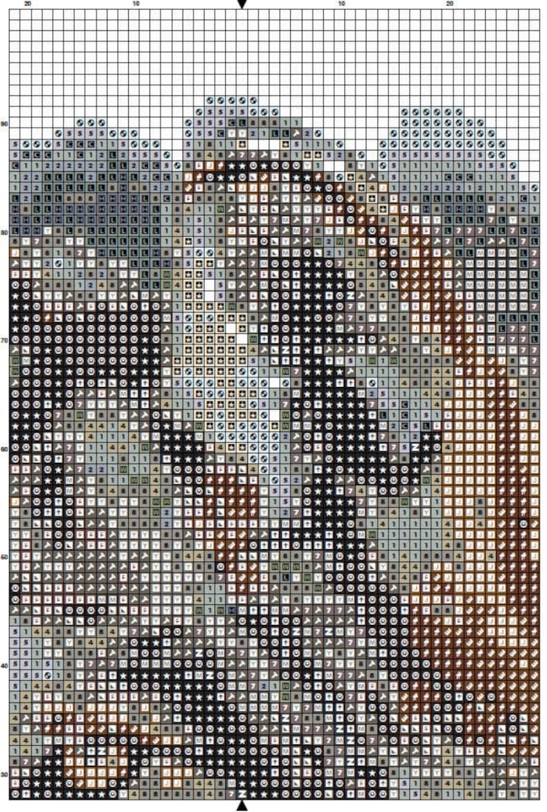 Wolf Cross Stitch Pattern 2 Instant PDF Download Wolf | Etsy