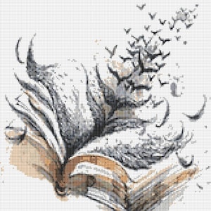 Book Cross Stitch Pattern Instant PDF Download Book | Etsy