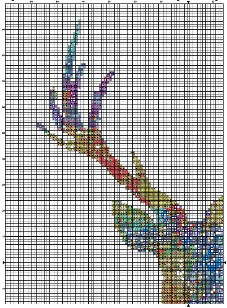 Deer Cross Stitch Pattern 19 Instant PDF Download Deer - Etsy